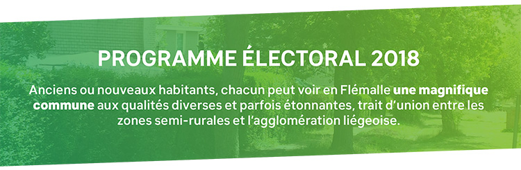 PROGRAMME ELECTORAL ECOLO 2018 | Ecolo Flémalle